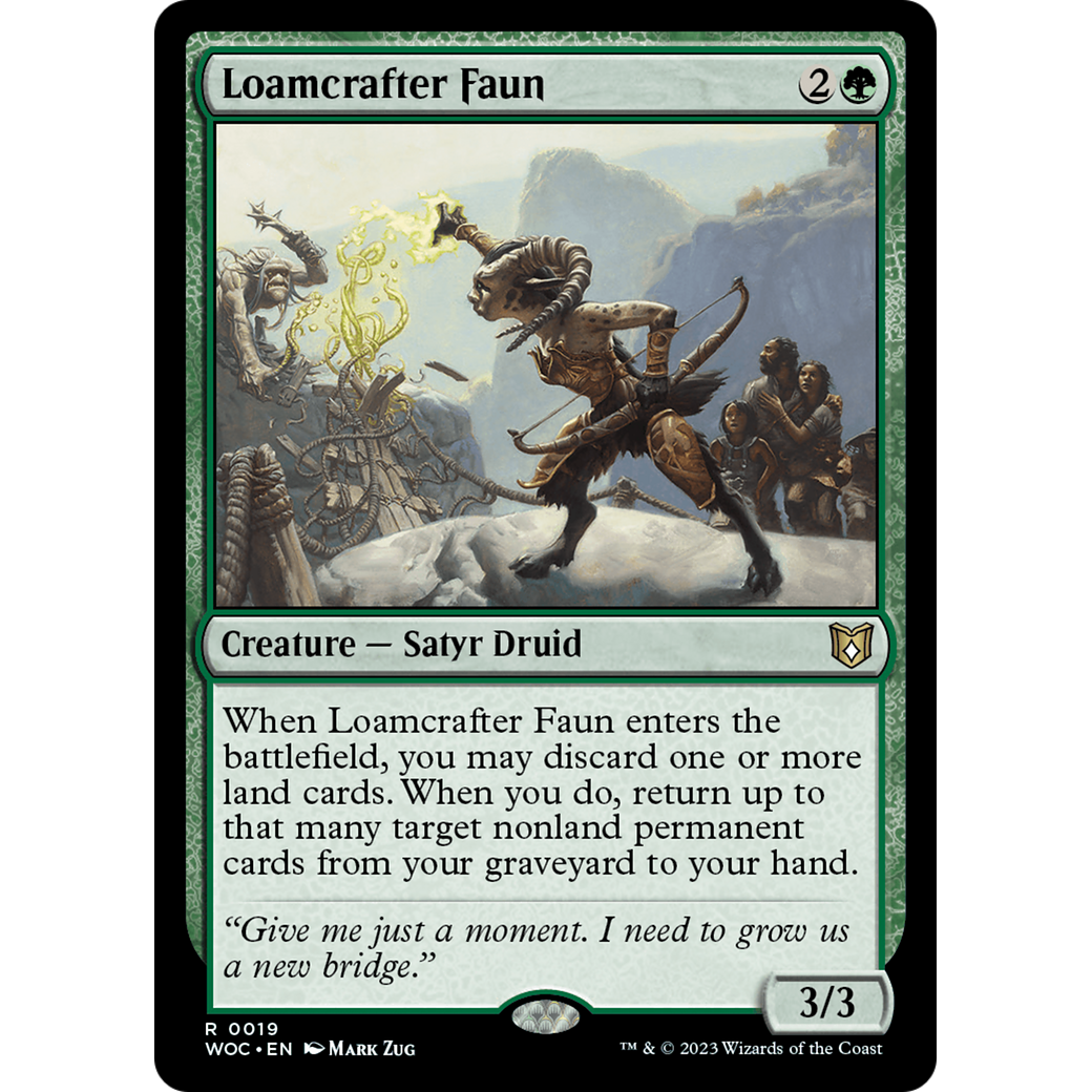 Loamcrafter Faun (WOC-019) - Wilds of Eldraine Commander